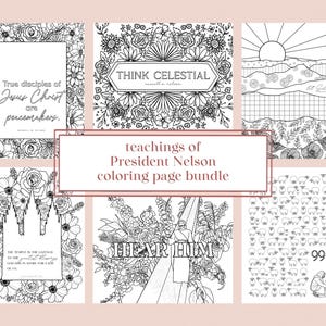Teachings of President Russell M. Nelson Coloring Page Bundle | General ...