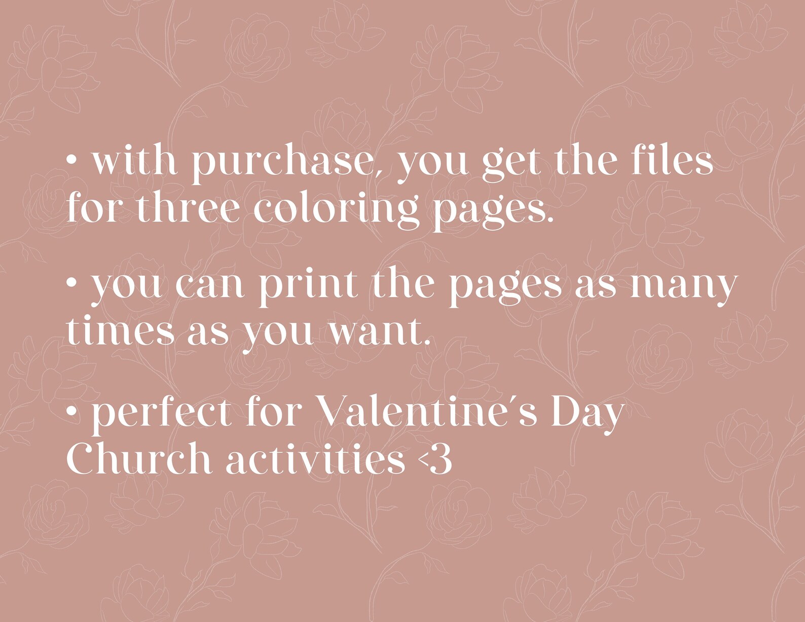 Christian Valentine's Day Coloring Page Bundle | Mutual/young Women's ...