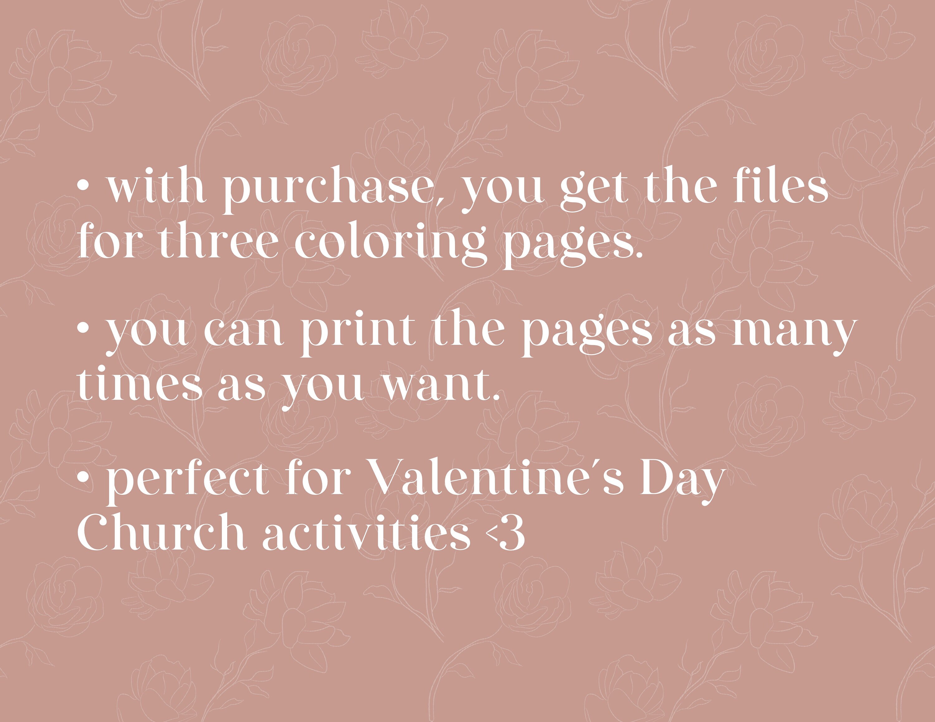 Christian Valentine's Day Coloring Page Bundle | Mutual/young Women's ...