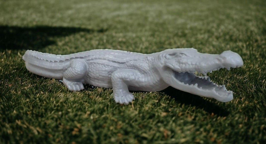 Large Plastic Crocodile Figure Detailed Resin Crocodile Figurine Animal ...