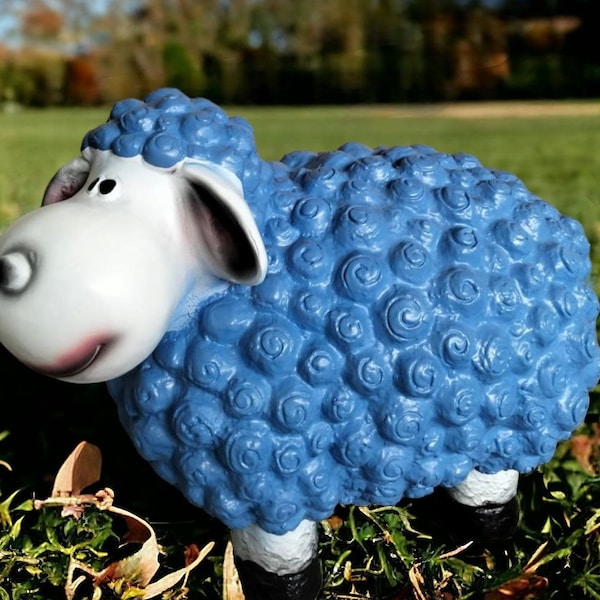 Resin Sheep Garden Statue - Etsy