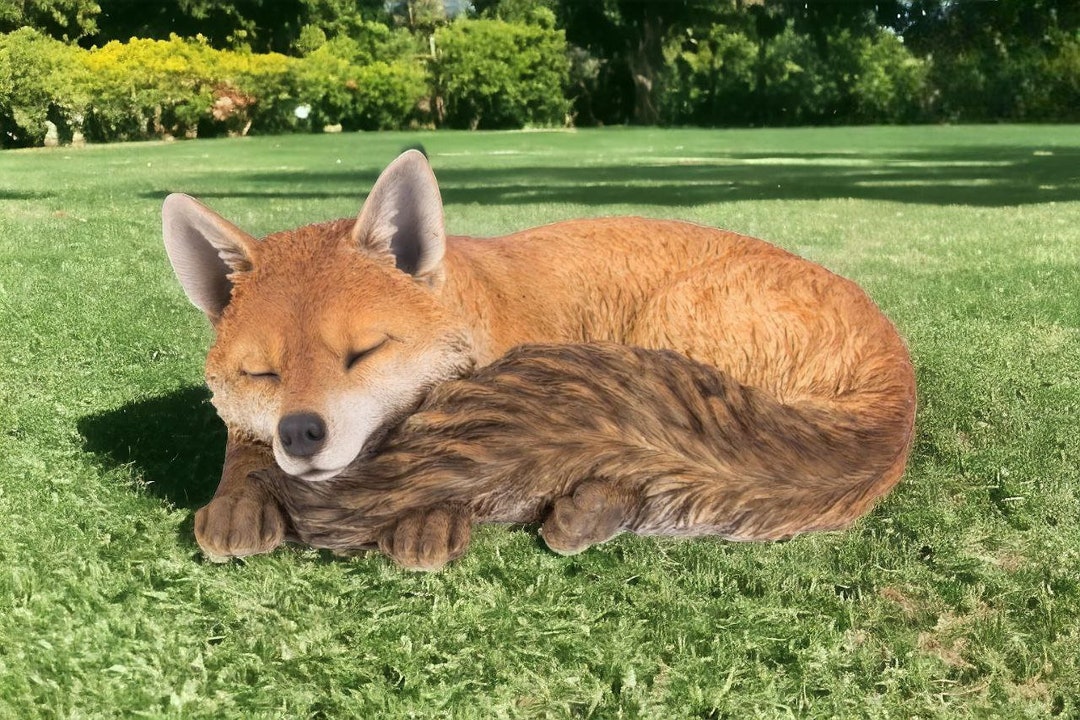 Massive Wild Fox Statue Resin Made Fox Figure Plastic Handmade Fox - Etsy