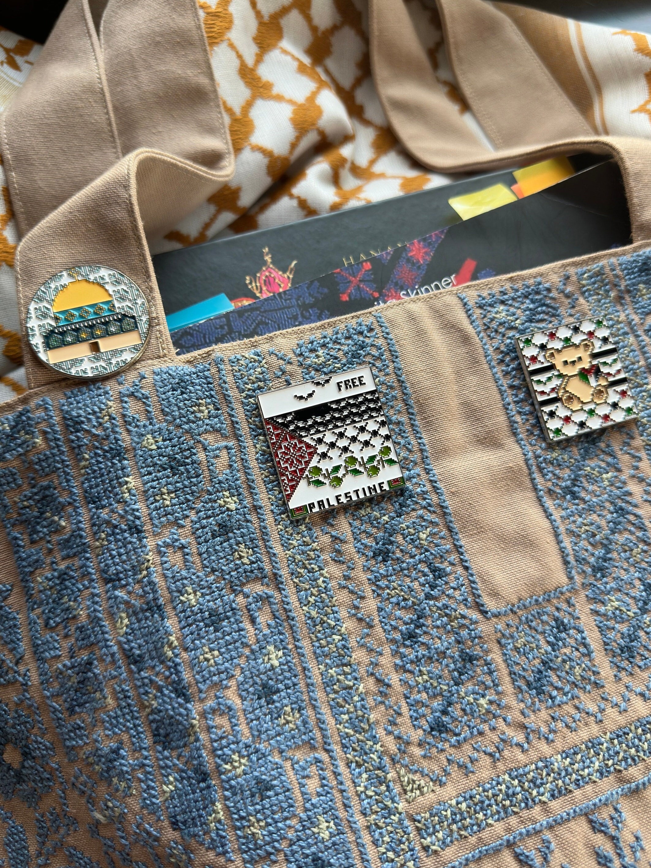 Needle Minder Palestine Kuffiya Bear - Etsy