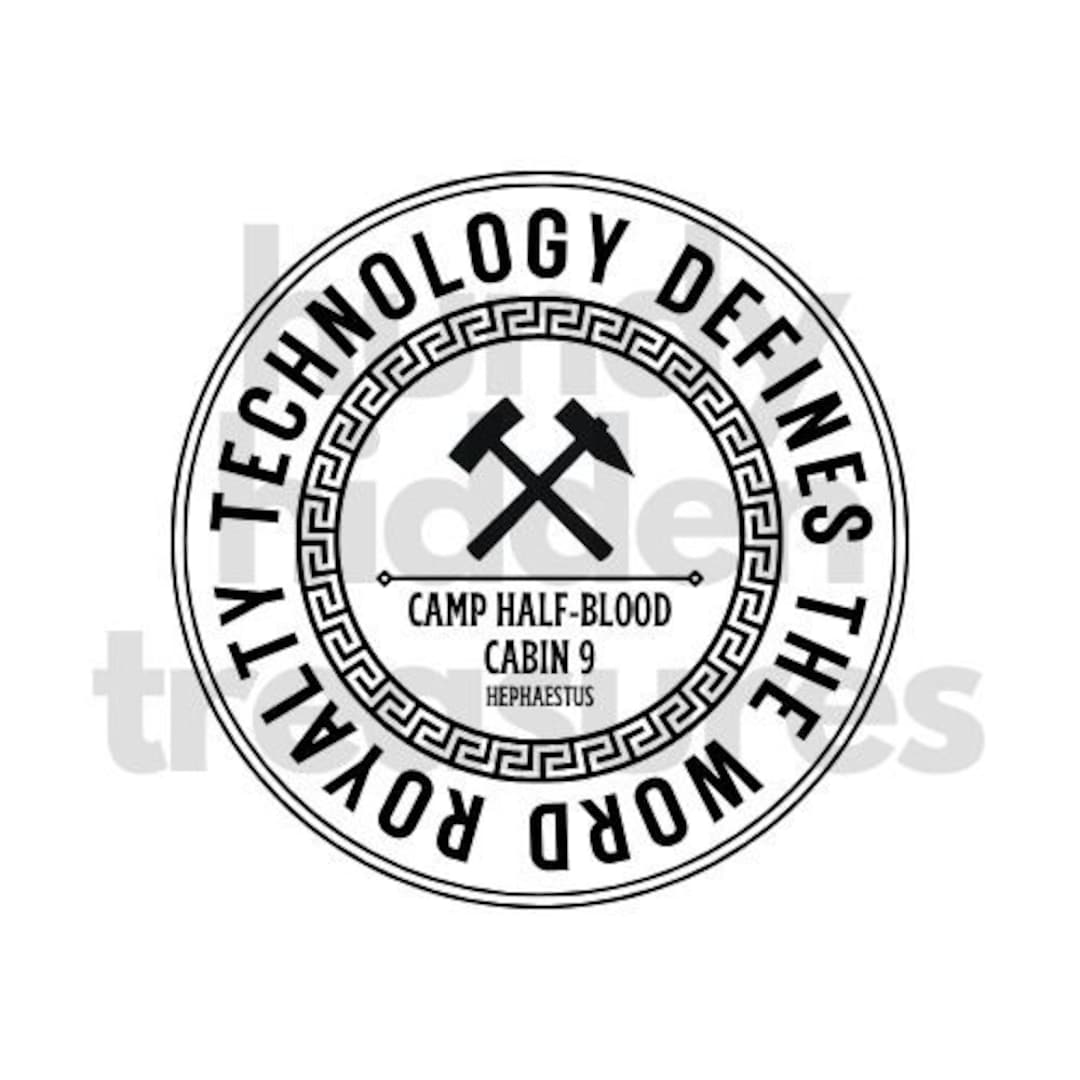 Percy Jackson - Camp Half-blood Cabin 9 - Hephaestus - Motto - SVG and ...