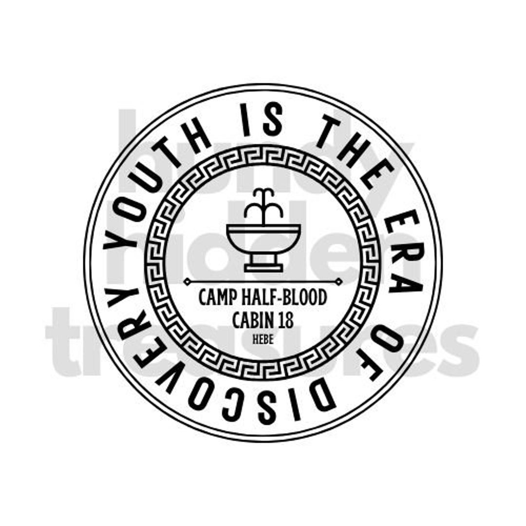 Percy Jackson - Camp Half-blood Cabin 18 - Hebe - Motto - SVG and PNG ...