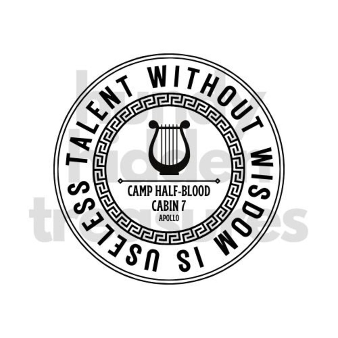 Percy Jackson - Camp Half-blood Cabin 7 - Apollo - Motto - SVG and PNG ...