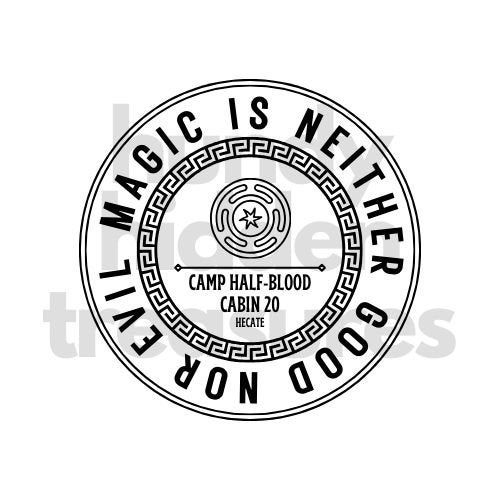 Percy Jackson Camp Half-blood Cabin 20 Hecate Motto SVG and PNG File - Etsy