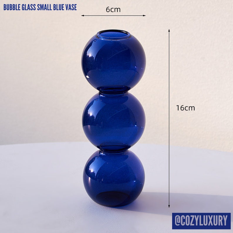 Bubble Glass Flower Vase Nordic Decor Table Centerpiece Wedding Gift ...