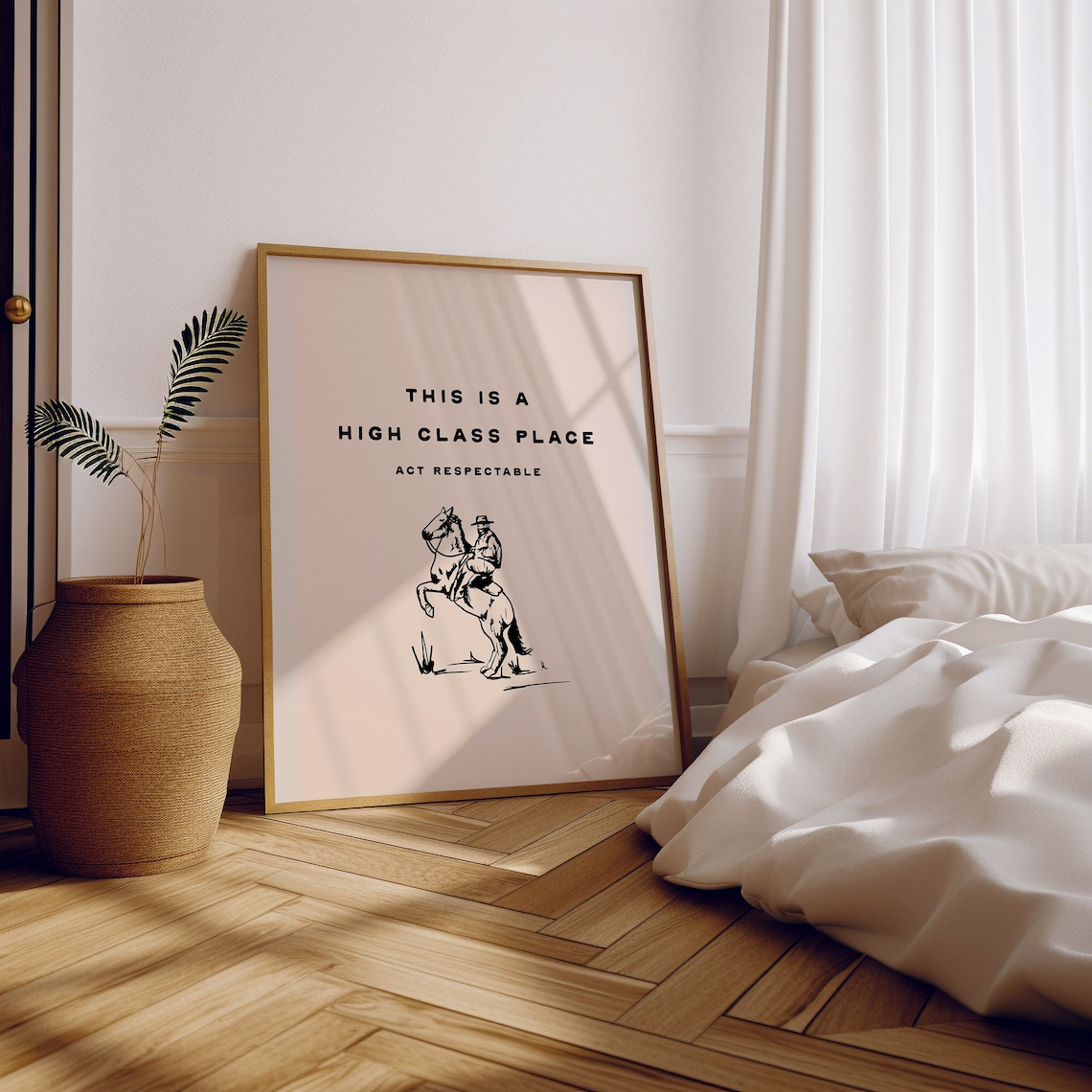 This is a High Class Place Modern Cowboy Print Western Wall Art ...