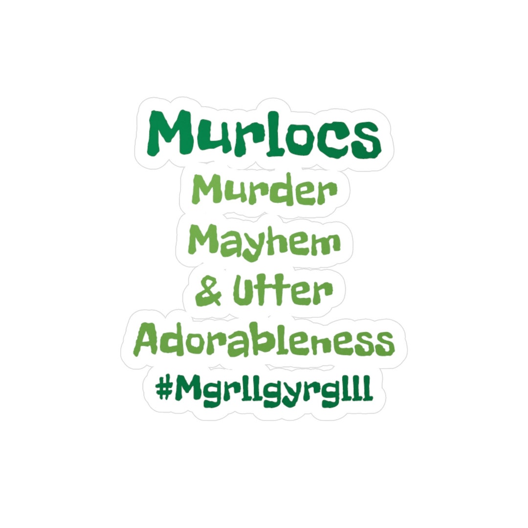 Murloc Kiss-cut Vinyl Decals - Etsy