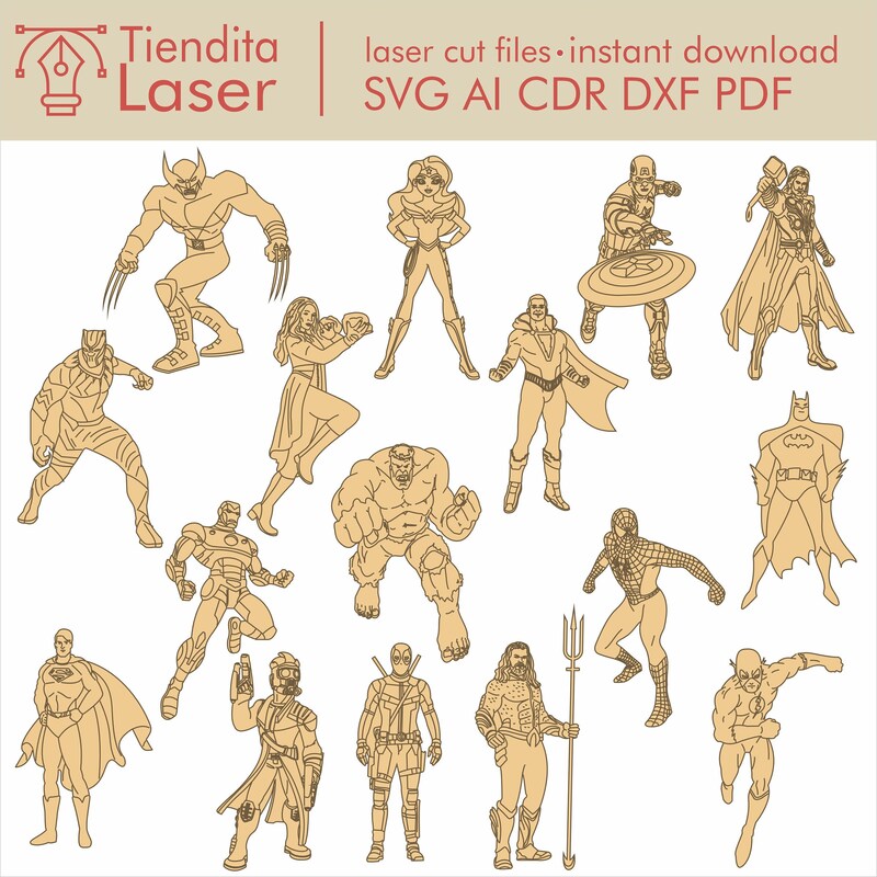 Superhero Svg - Etsy