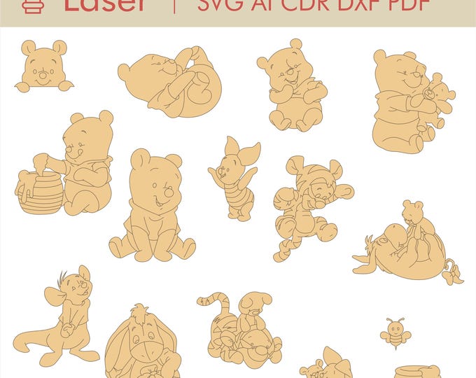 Lilo Stitch Laser Cut File Vector / Dxf Cdr Svg Ai Pdf / Instant ...