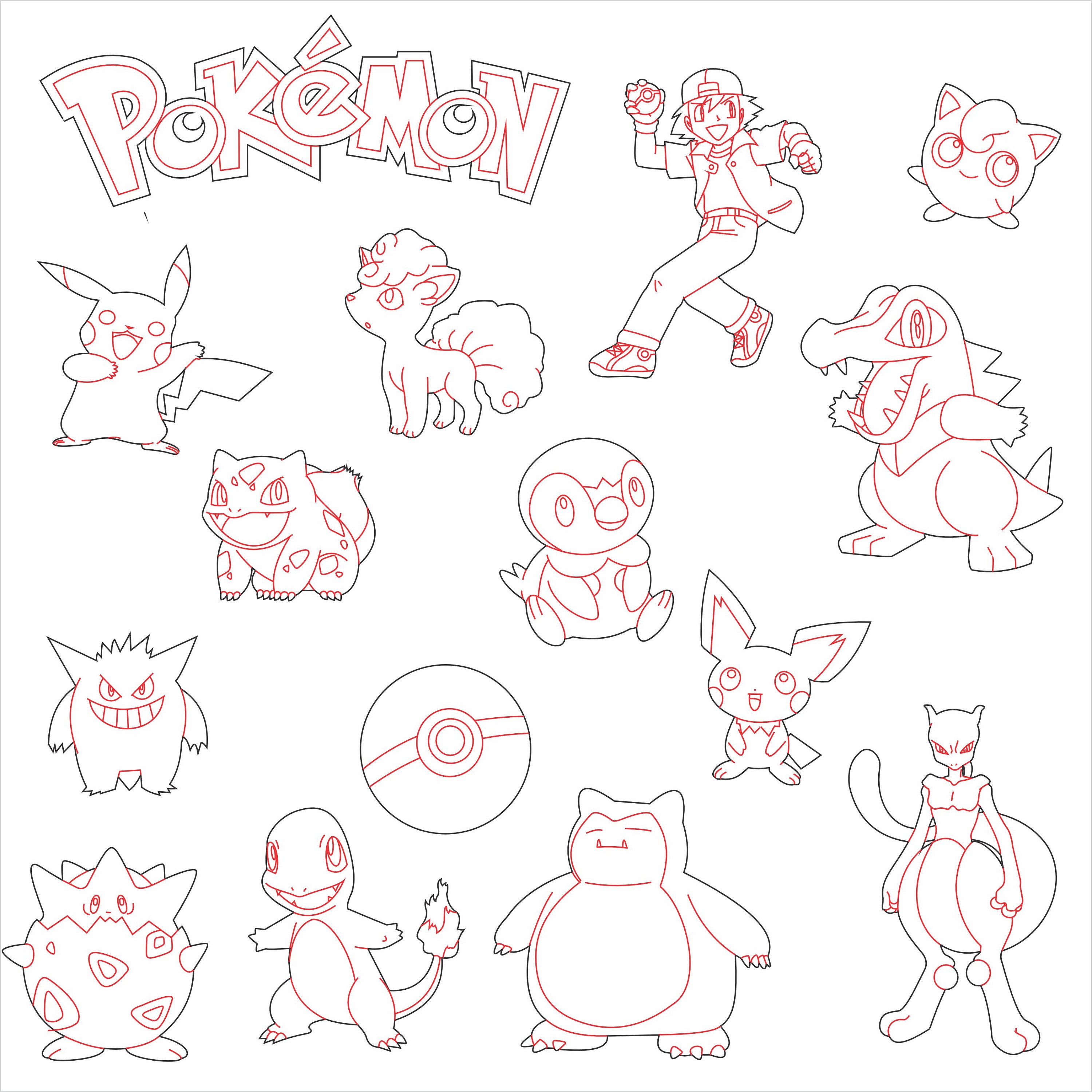 Pokemon Laser Cut File Vector / Dxf Cdr Svg Ai Pdf / Instant Download ...