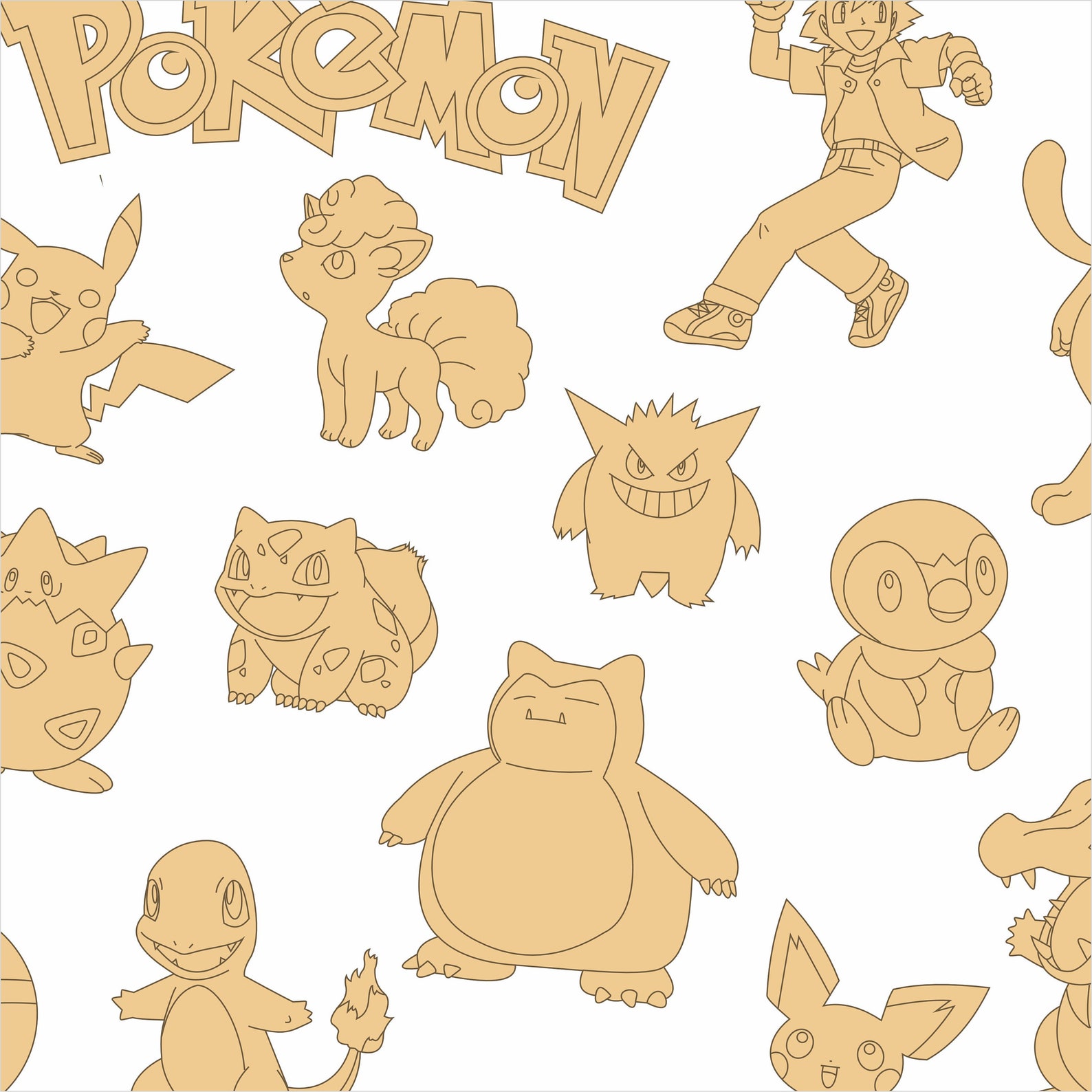 Pokemon Laser Cut File Vector / Dxf Cdr Svg Ai Pdf / Instant Download ...