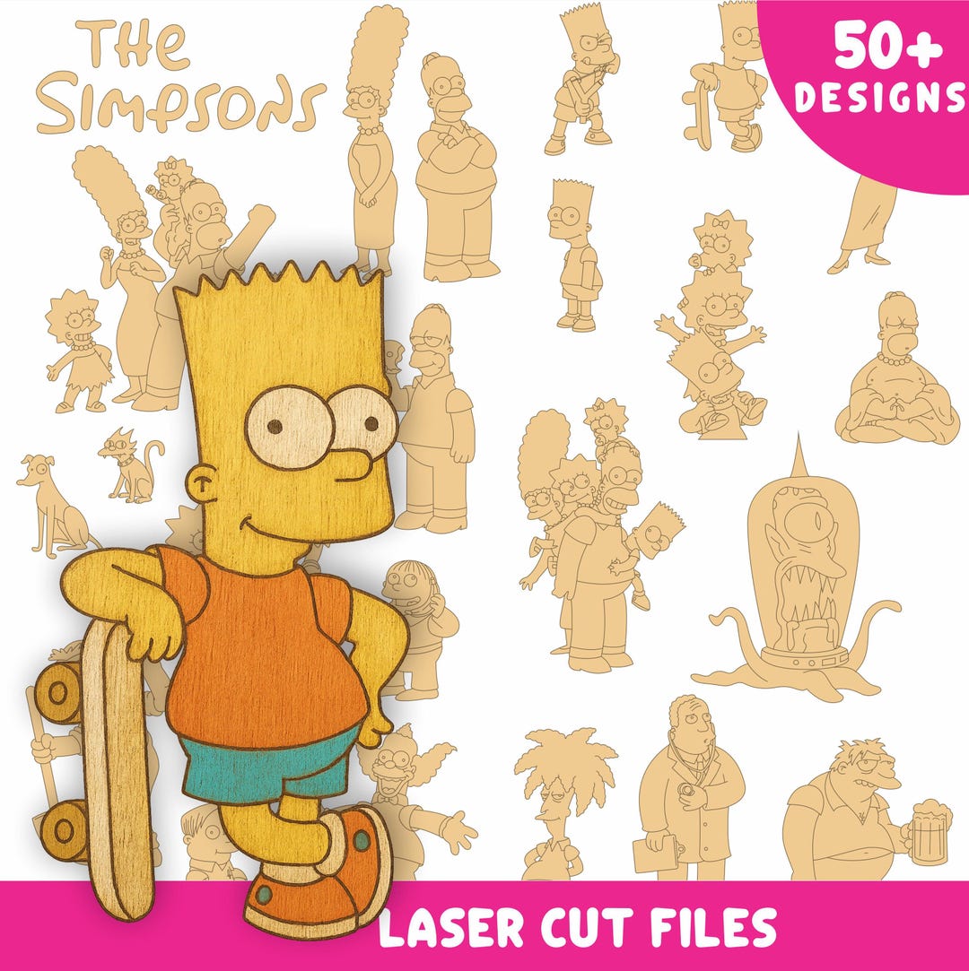 The Simpsons Laser Cut File Vector / Dxf Cdr Ai Eps Svg Pdf / Instant ...