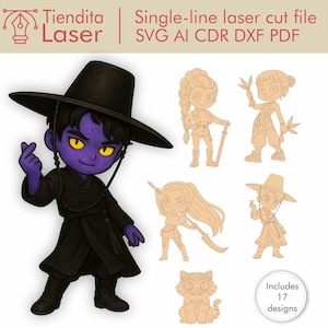 Kpop Demon Hunters Laser Cut File - Etsy