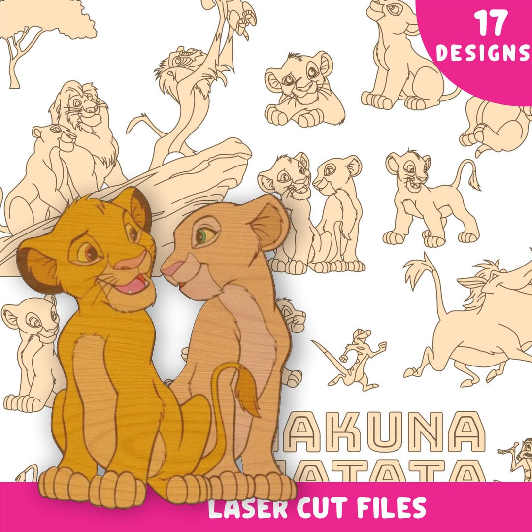 The Lion King Laser Cut File Vector / Dxf Cdr Svg Ai Pdf / Instant ...