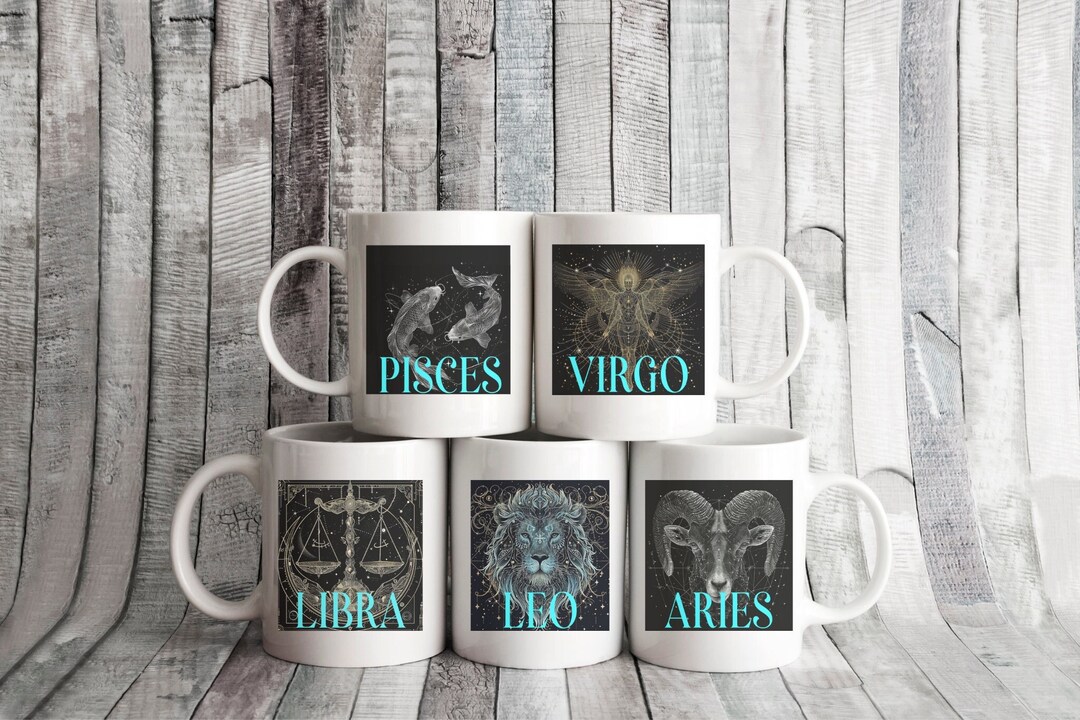 Zodiac Mug, Astrology Gift for Her, Horoscope Signs Coffee Mug, Unique ...