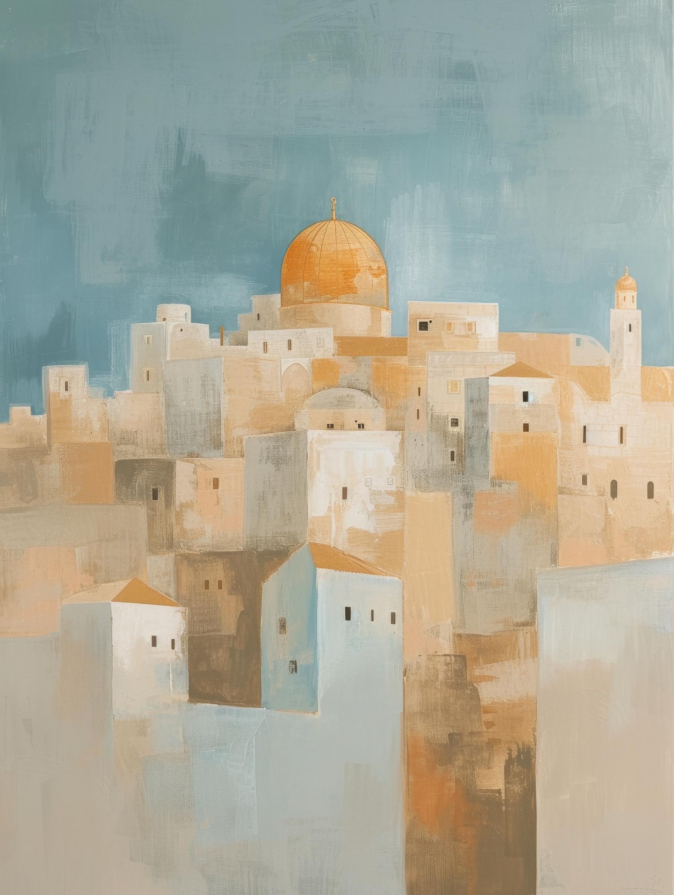 Ancient Jerusalem | LDS Art | Modern | Simple | Digital Download ...