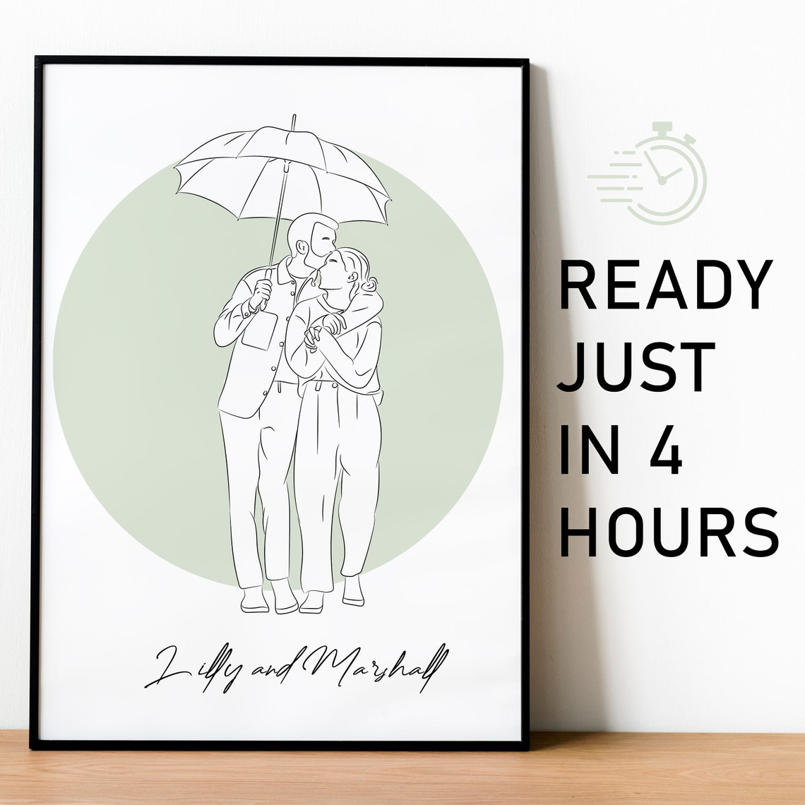 Custom One Line Drawing, Personalized Drawing, Custom Gift, One Line ...