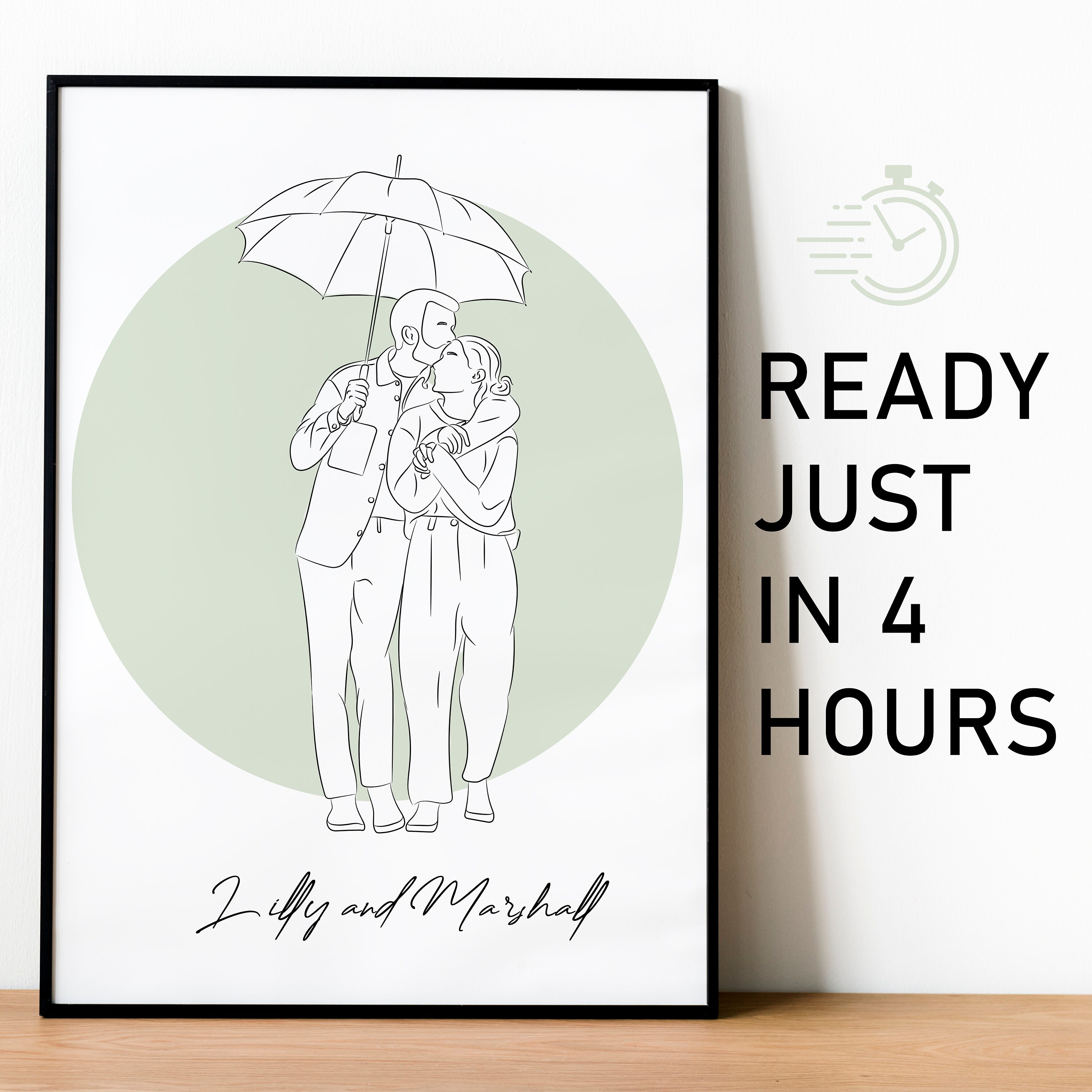 Custom One Line Drawing, Personalized Drawing, Custom Gift, One Line ...