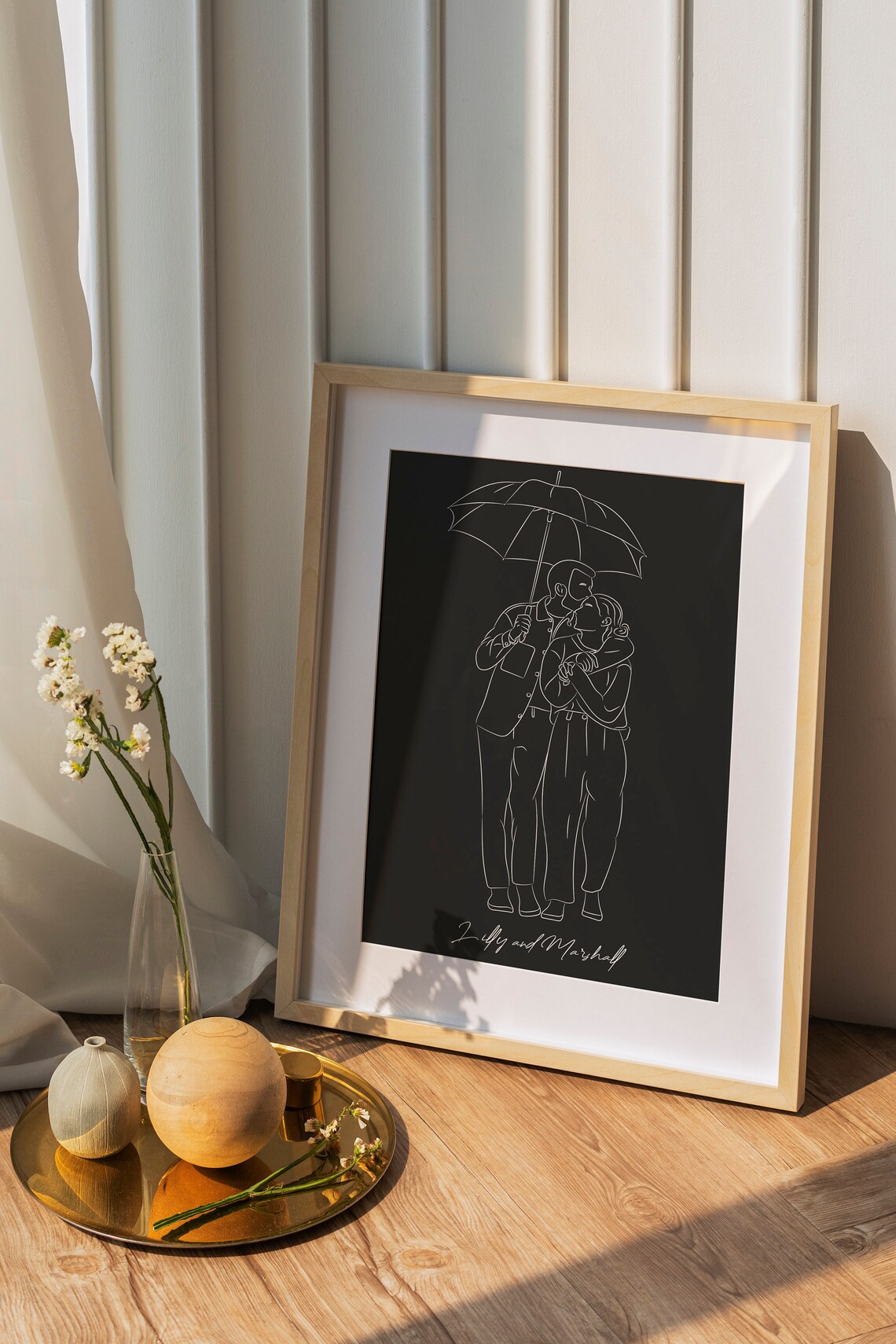 Custom One Line Drawing, Personalized Drawing, Custom Gift, One Line ...