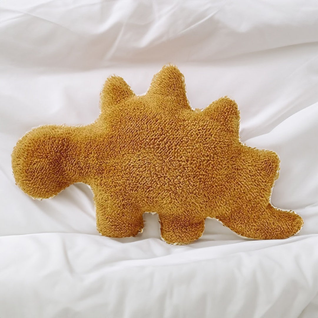 Dino Plushie Dino Nugget Pillow, Decorative Pillow, Dino Nugget Cushion ...