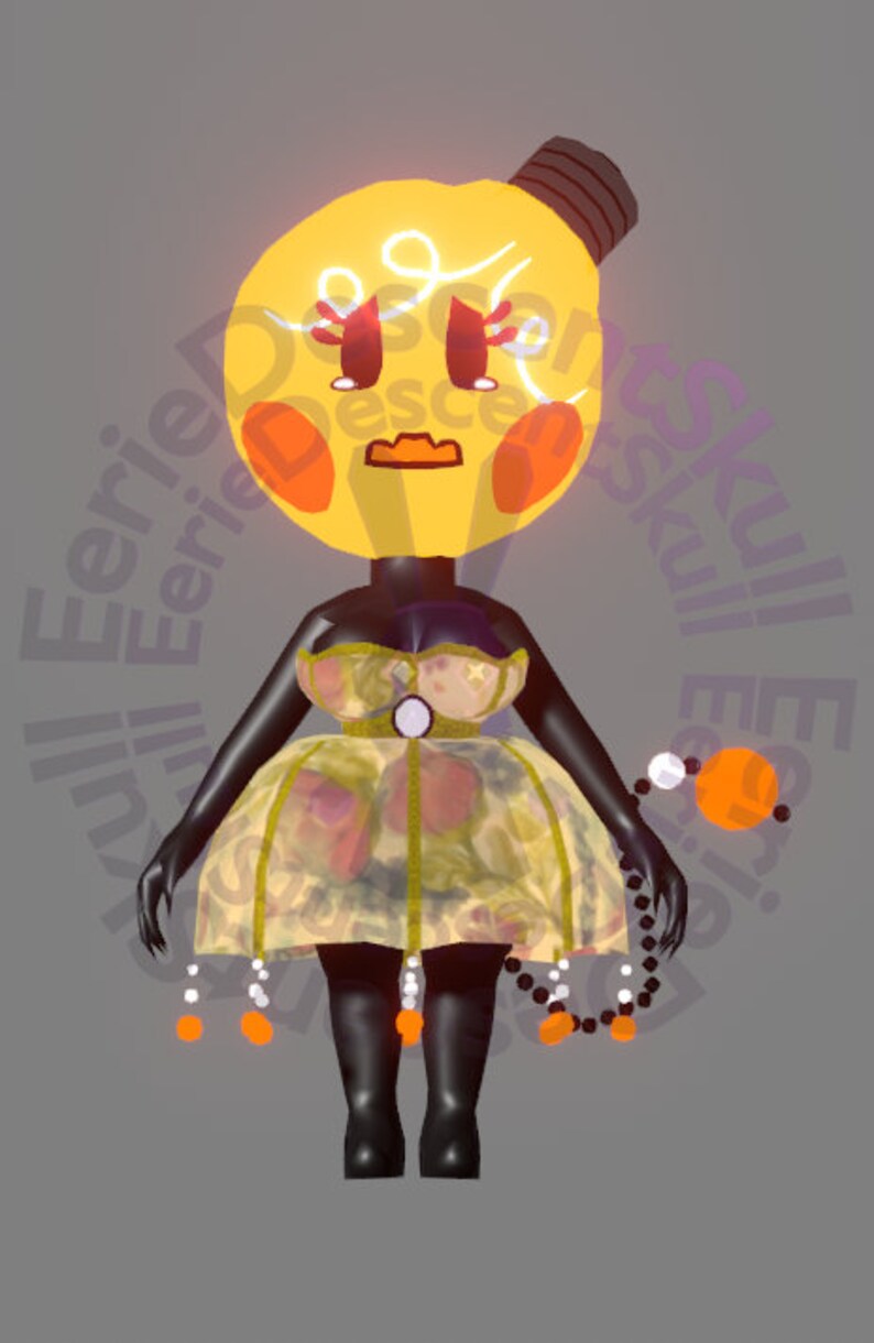 Limited One Time Sale Object Head Lamp Girl Vtuber Adoptable - Etsy