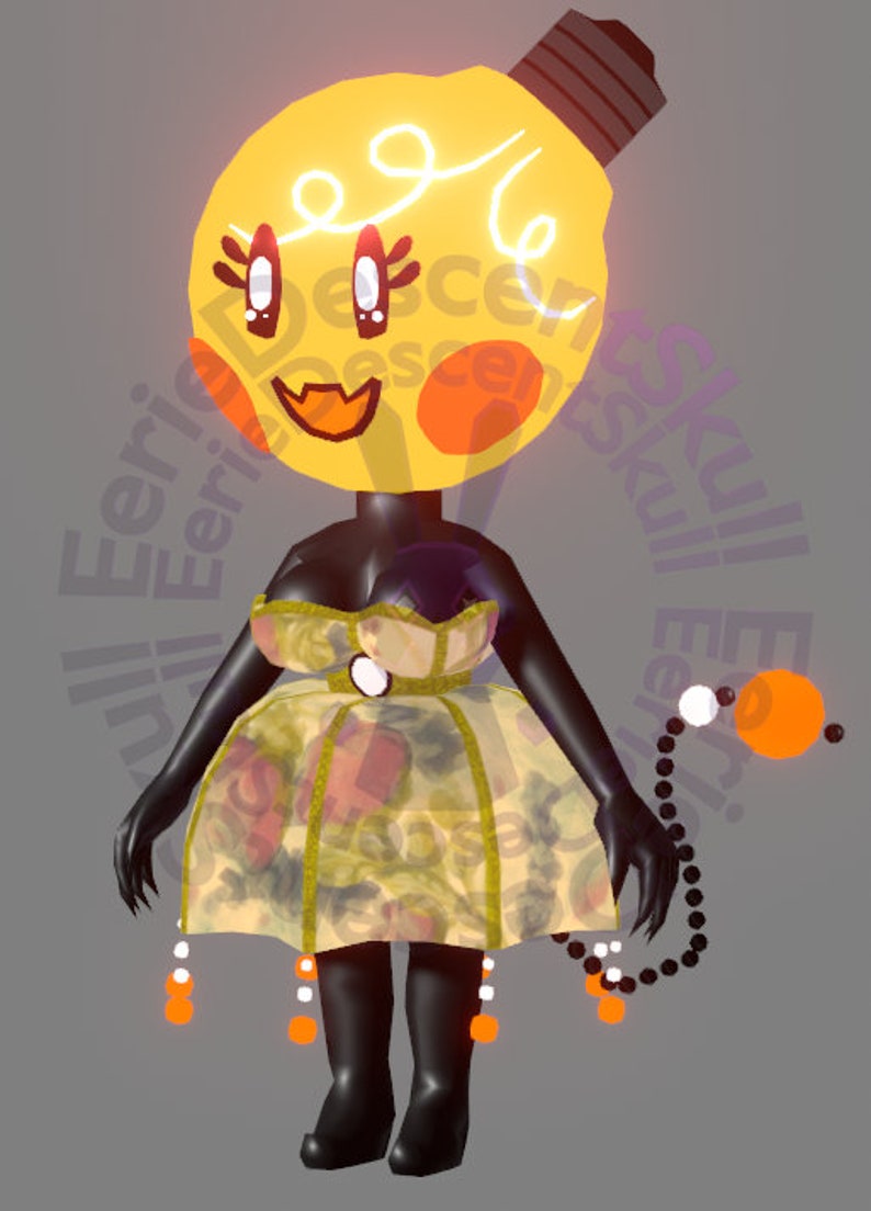 Limited One Time Sale Object Head Lamp Girl Vtuber Adoptable - Etsy