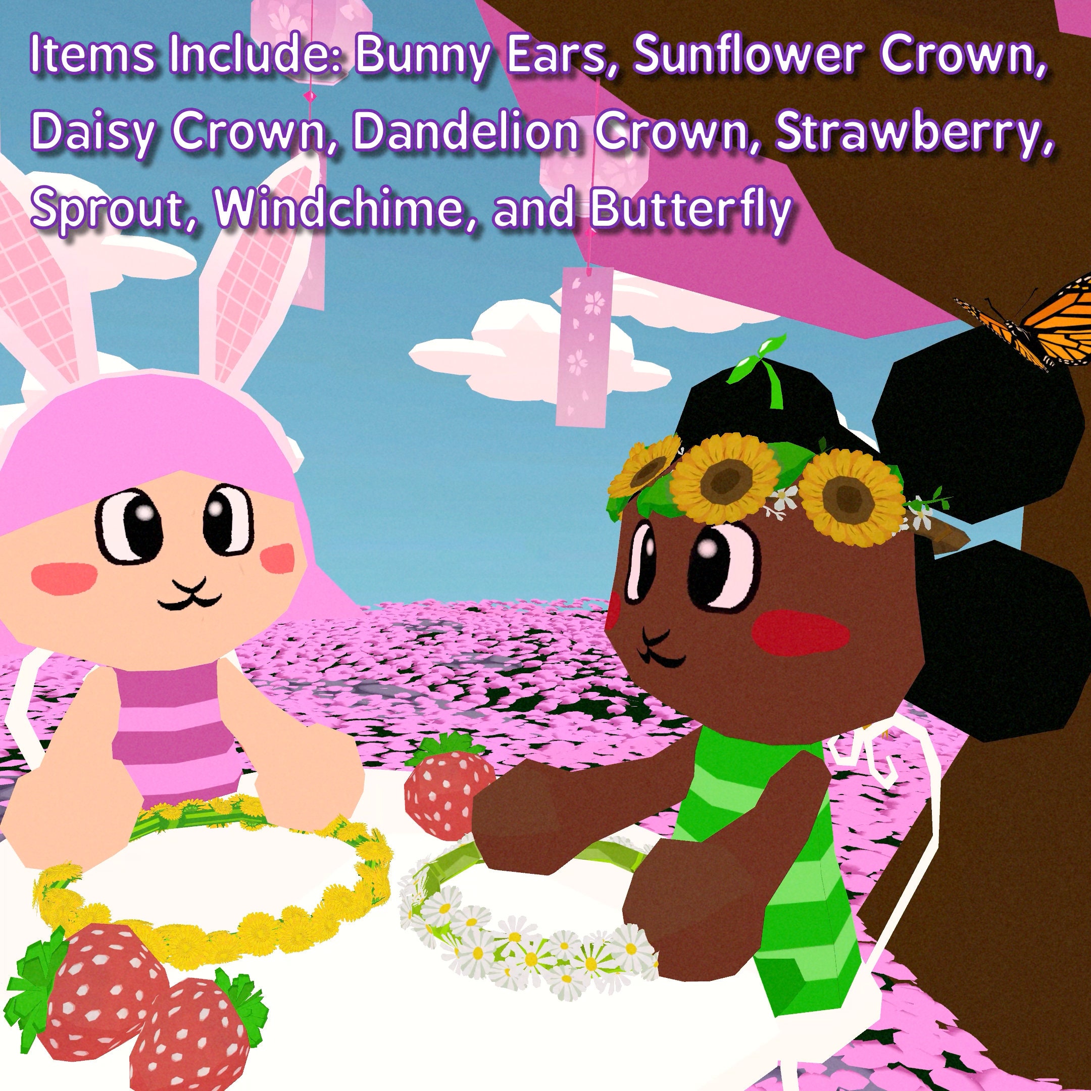 3D Low Poly Vtuber Spring Asset Bundle - Etsy