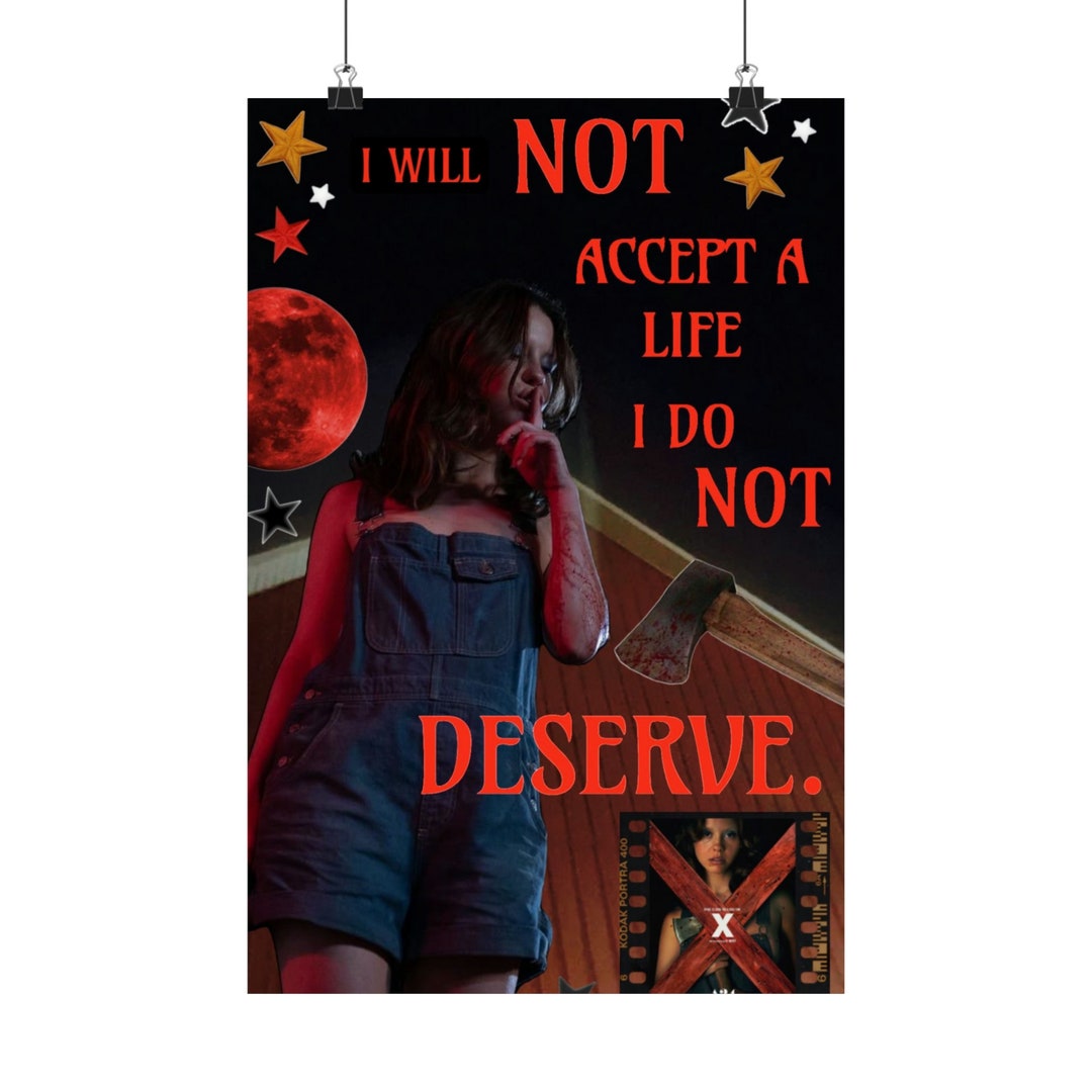 Maxine X Horror Movie Poster Spine-chilling Film Art Terrifying Cinema ...