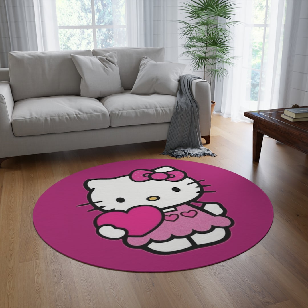 Hello Kitty Rug - Etsy