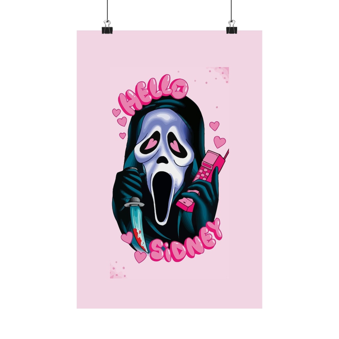 Hello Sidney Ghostface Poster - Etsy
