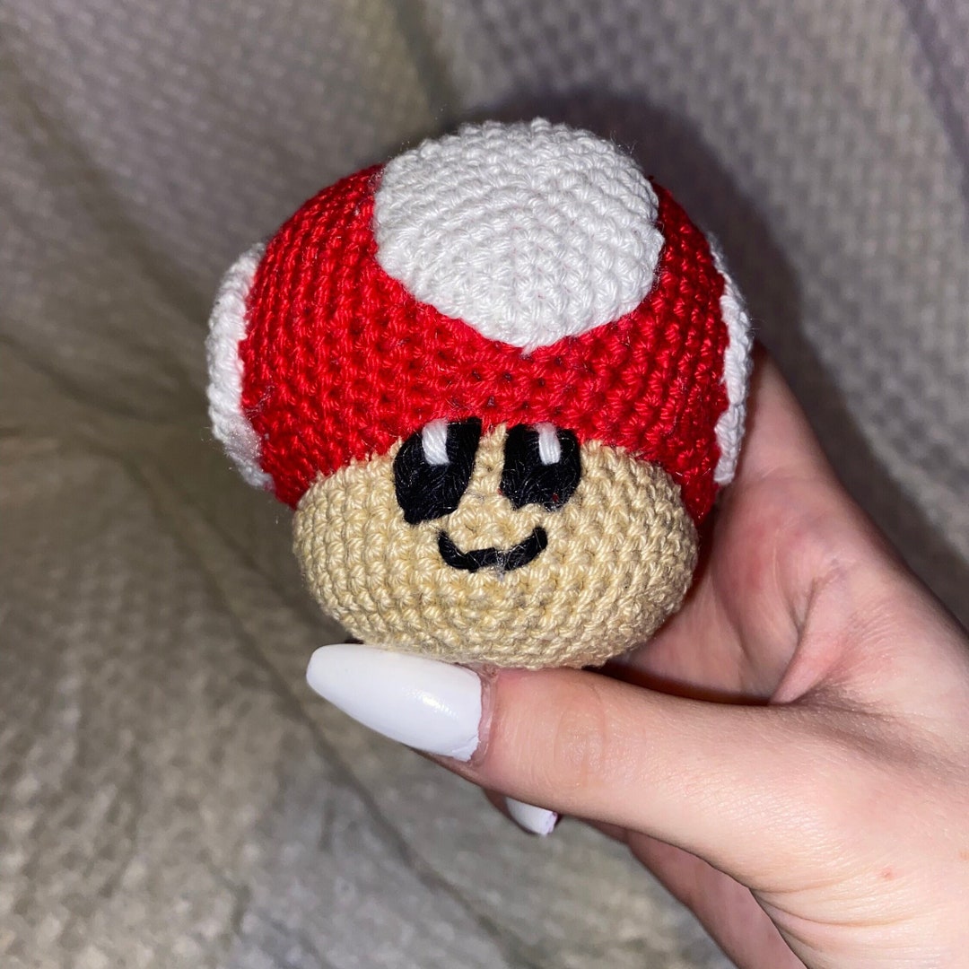 Super Mario Level Ups Toad Mushroom Crocheted - Etsy