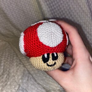Super Mario Level Ups Toad Mushroom Crocheted - Etsy