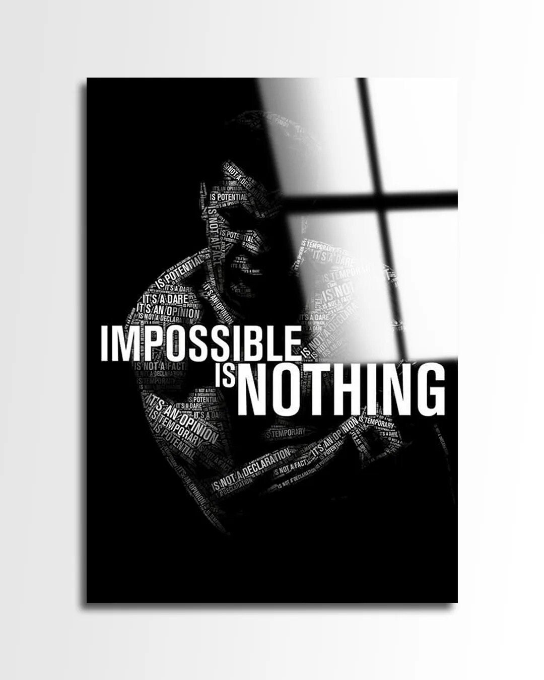 Muhammad Ali Acrylic Glass Print Wall Art - Impossible is Nothing - Etsy