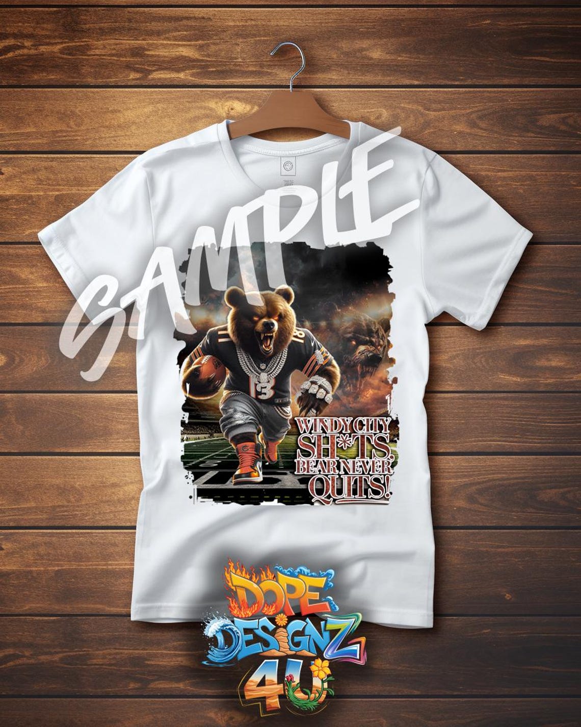 Football Png | Bears Png | Football | Chicago Bears | Sublimation | Dtg ...