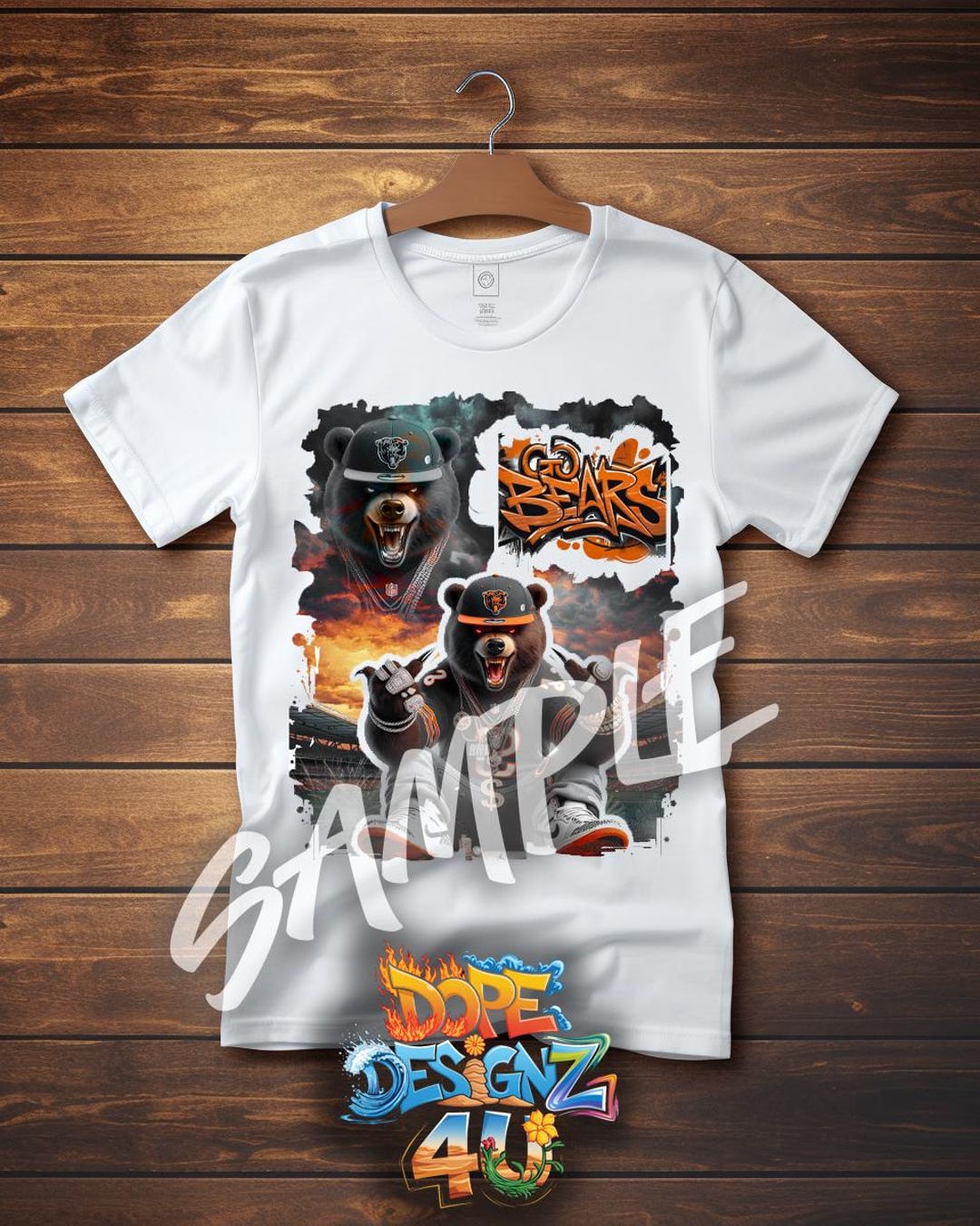 Football Png | Bears Png | Football | Chicago Bears | Sublimation | Dtg ...