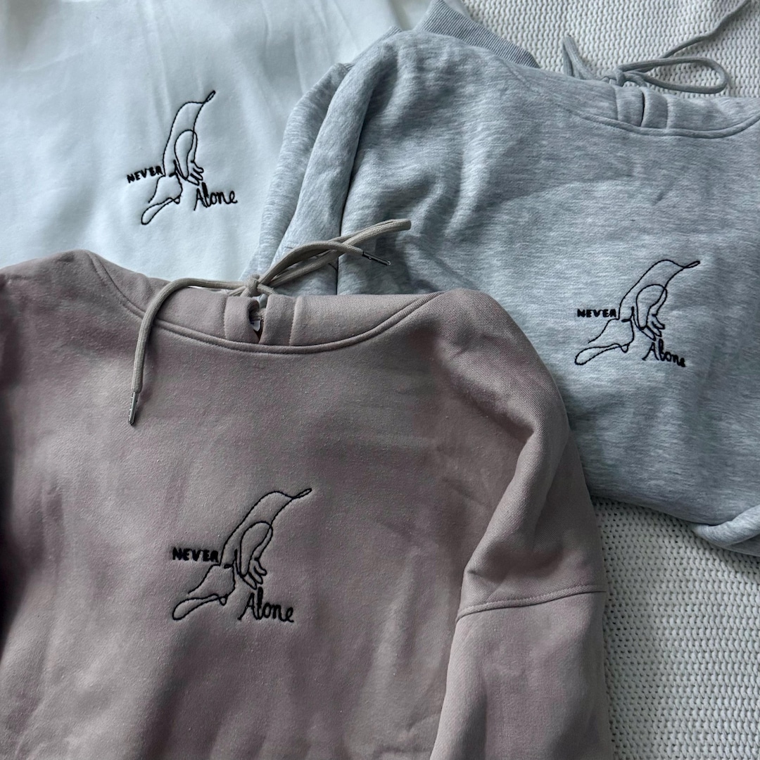 Oversized Never Alone Hoodies - Etsy