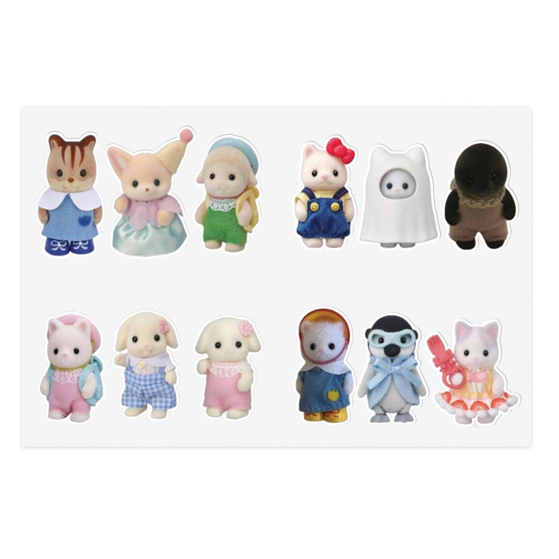 Sylvanian Families Stickers - Etsy