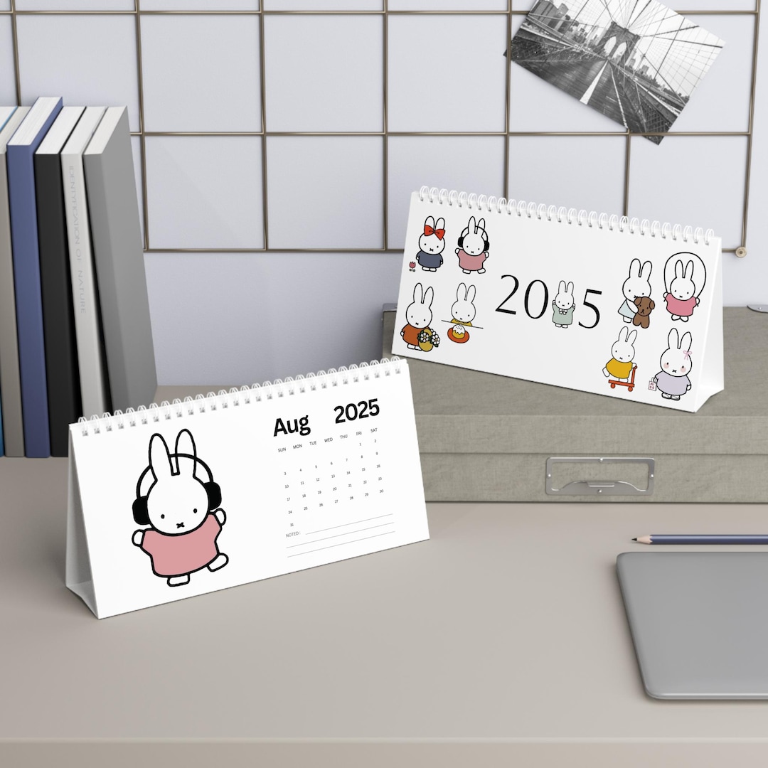Miffy Sticker Calendar, 2025 Calendar, Desk Calendar, Miffy Stickers - the Perfect Gift for ...
