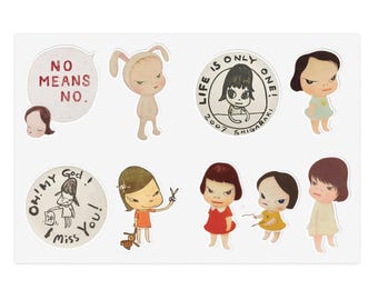 Yoshitomo Nara Assorted Artwork Vinyl Sticker Sheet - Etsy