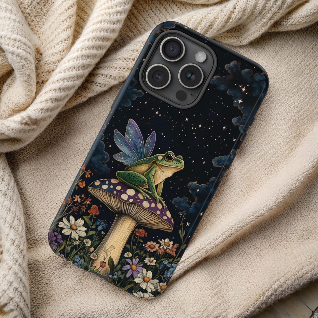 Cottage Core Fairy Frog Phone Case Iphone, Samsung Galaxy, Google Pixel ...