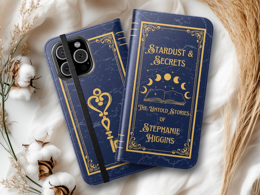 Personalized Book Cover Phone Case, Book Wallet iPhone Case, Custom ...