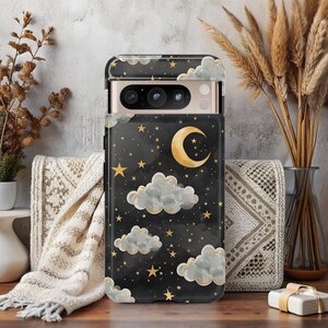Crescent Moon Celestial Clouds Phone Case Iphone, Samsung Galaxy ...