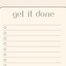 GET IT DONE | Daily To-do List Printable, Instant Download ...