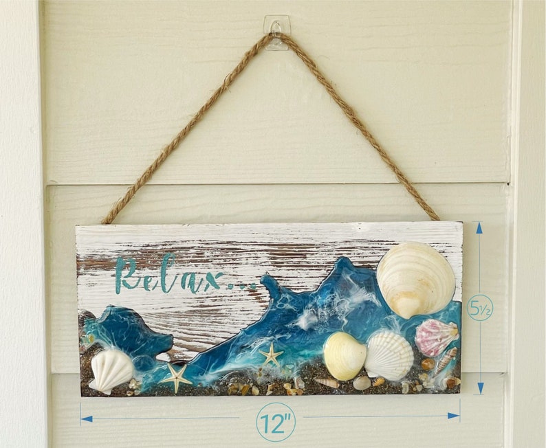 Ocean Resin Wall Art. Beach House Decor. Handcrafted Gift - Etsy