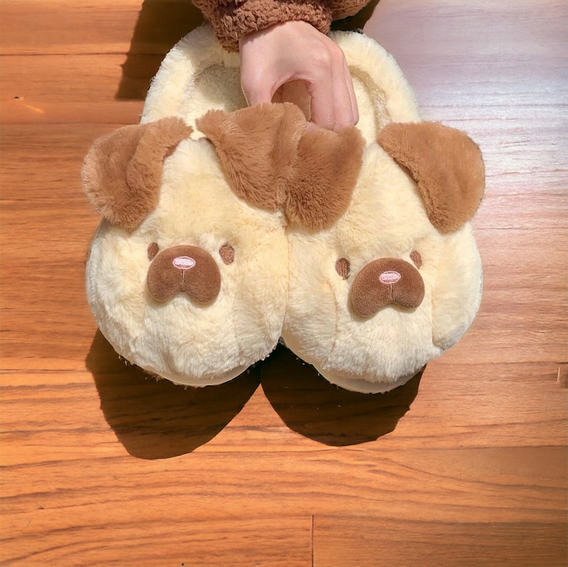Cute Slippers, Dog, House Slippers, Cartoon, Fluffy Slippers, Fuzzy ...