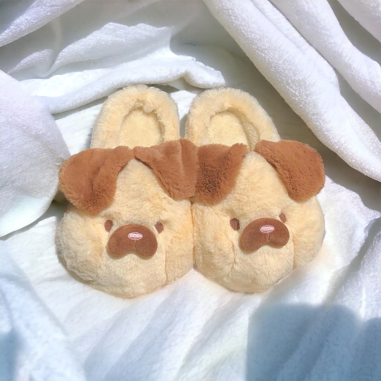 Cute Slippers, Dog, House Slippers, Cartoon, Fluffy Slippers, Fuzzy ...