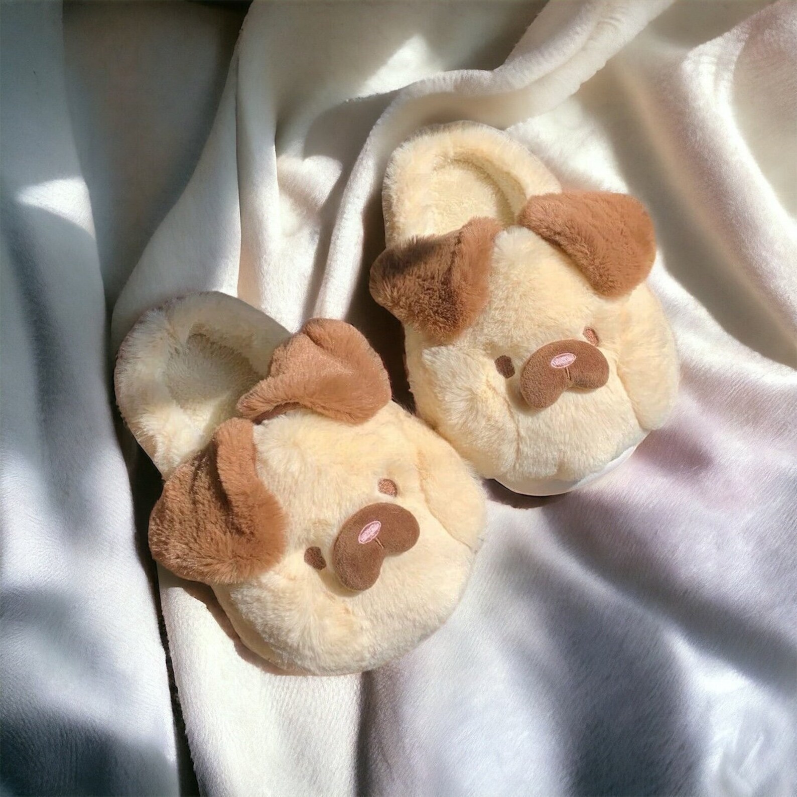 Cute Slippers, Dog, House Slippers, Cartoon, Fluffy Slippers, Fuzzy ...